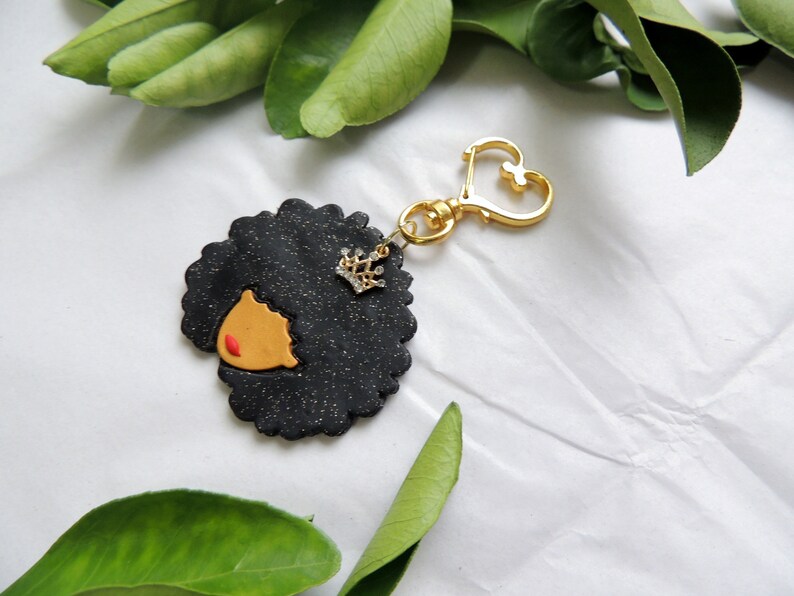Black Girl Key Chain Black Queen Key Chain Keisha | Etsy