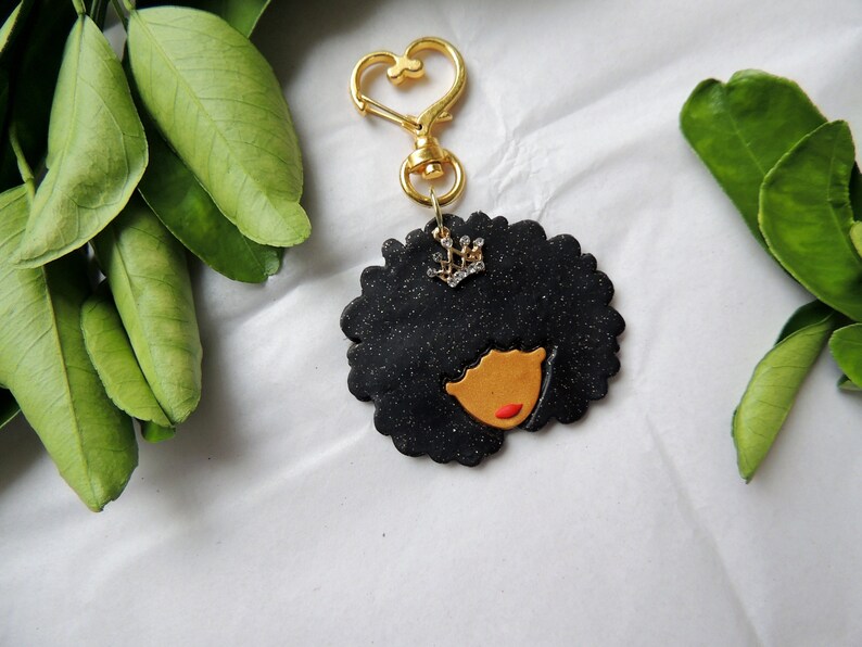 Black Girl Key Chain Black Queen Key Chain Keisha | Etsy
