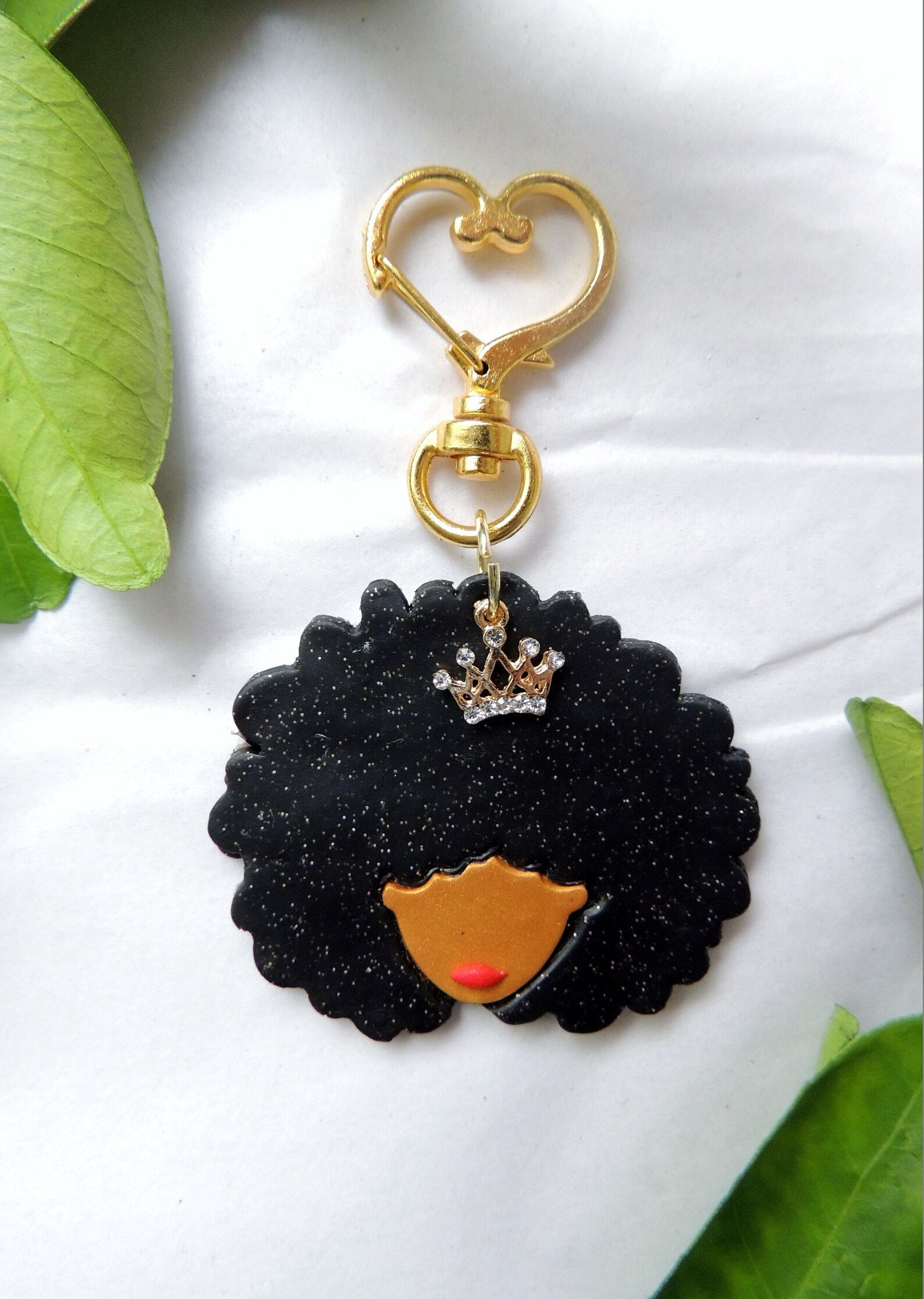 Black Girl Key Chain Black Queen Key Chain Keisha | Etsy