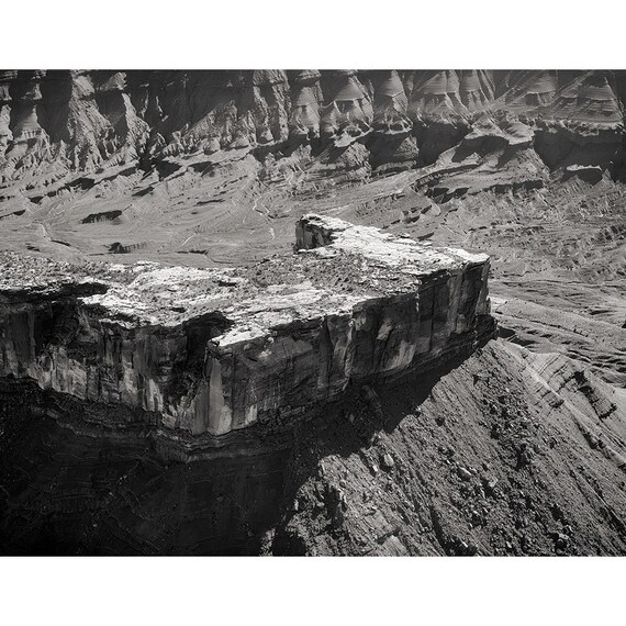 Parriott Mesa an Aerial View: A Black and White Photograph - Etsy