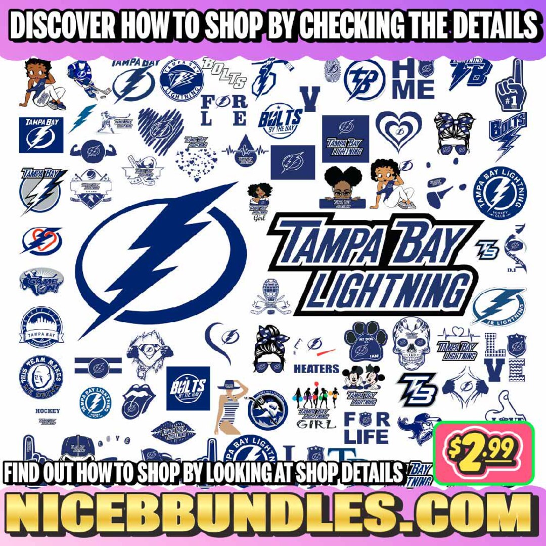 77 Files Tampa-bay-lightning Team Bundles Svg, Tampa-bay-lightning Svg ...