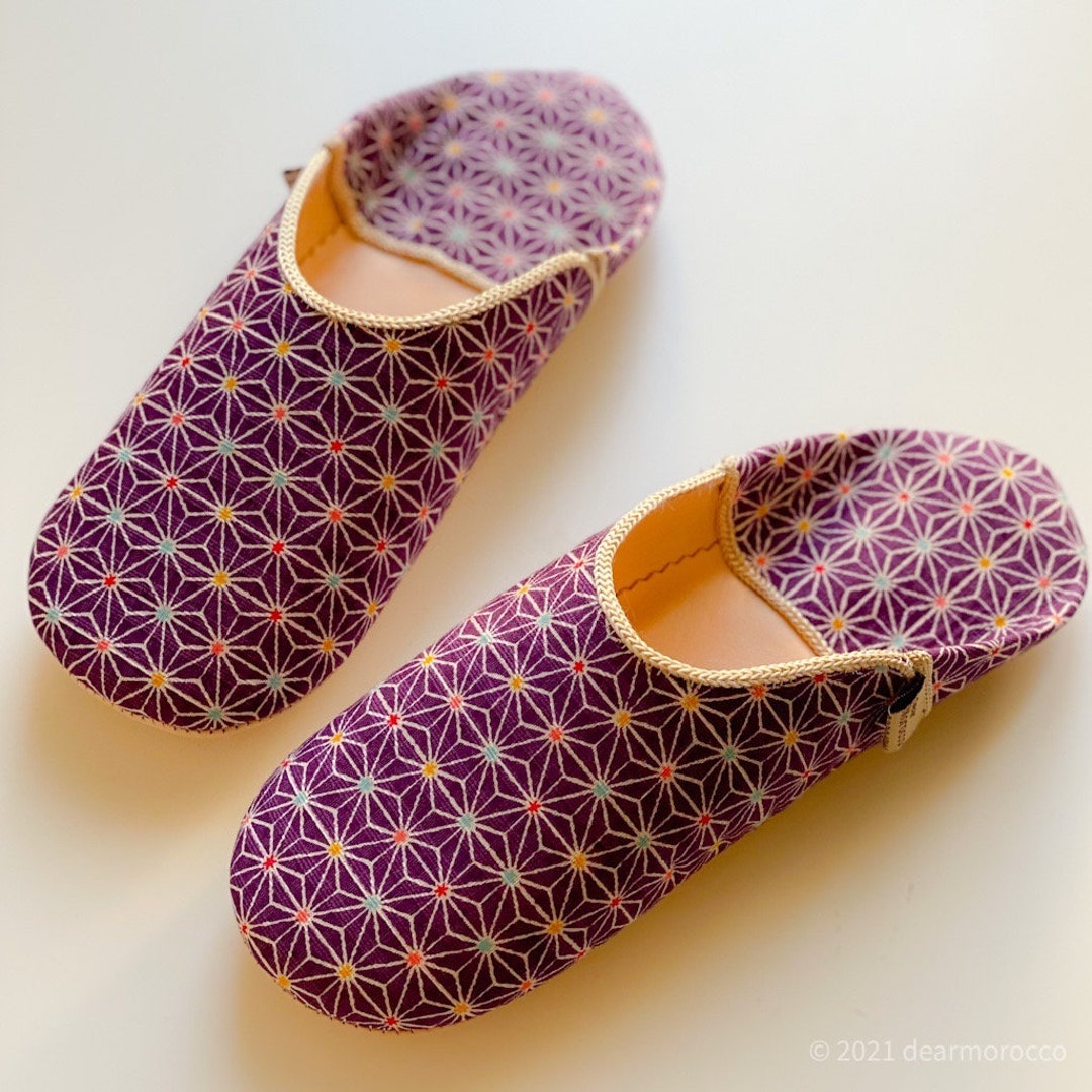 Tissu BABOUCHE 49 // Dear Morocco // chaussons en peau de mouton ...