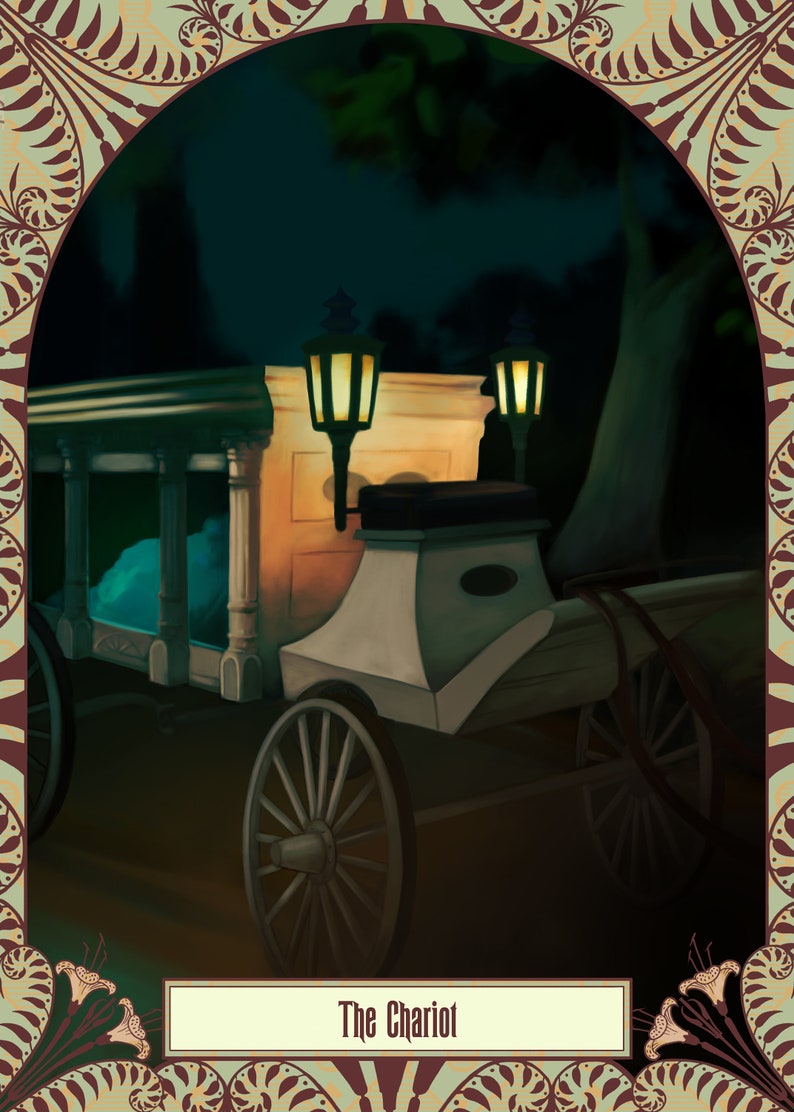 5x7 HAUNTED MANSION TAROT Card 1-10art Painting Print - Etsy