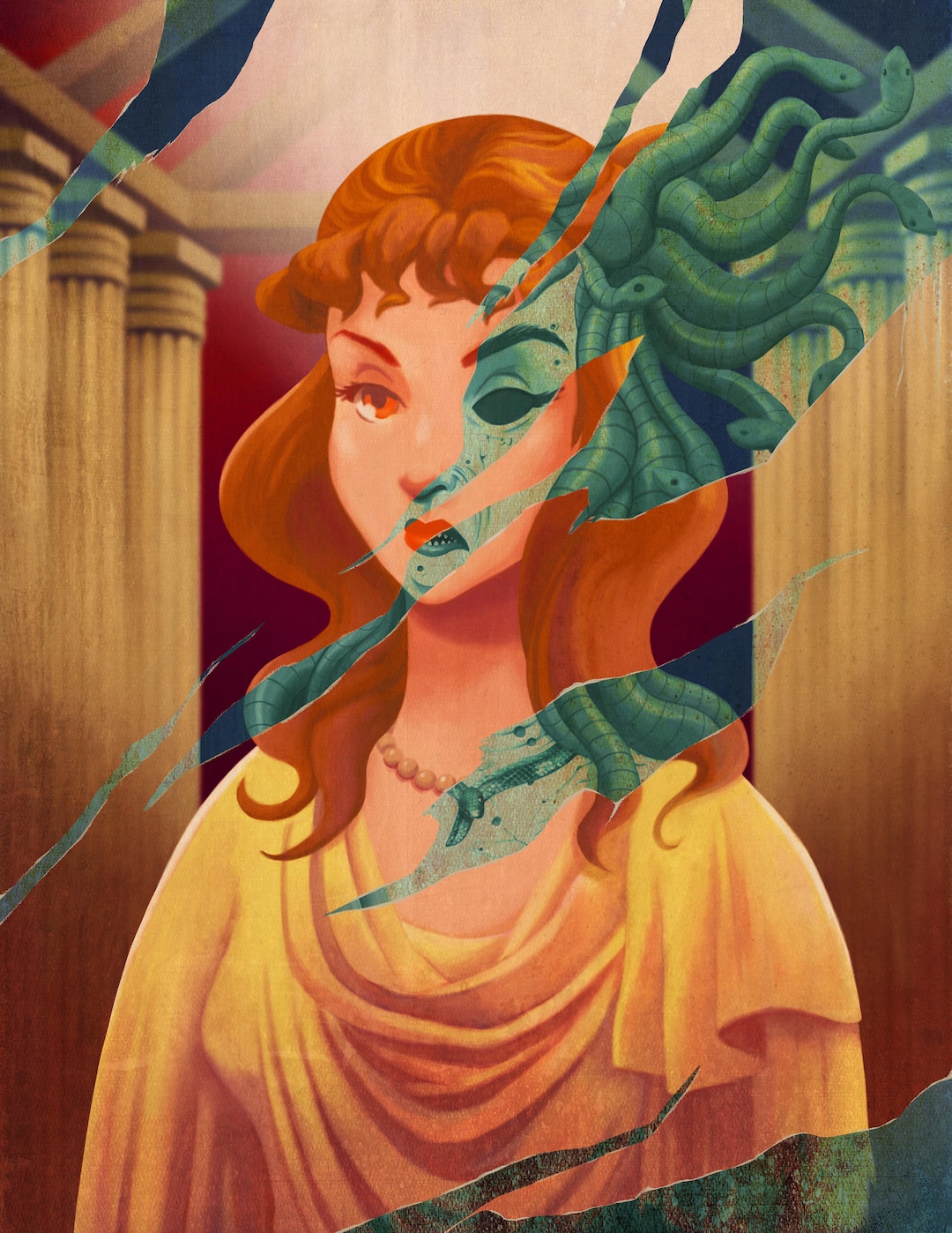 HAUNTED MANSION Changing Portrait limited Edition Art Painting Print ...