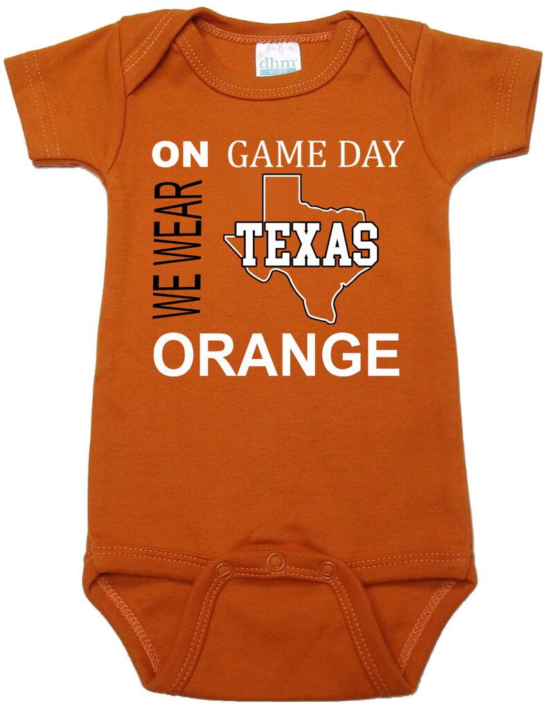 Texas on Game Day Baby Bodysuit - Etsy
