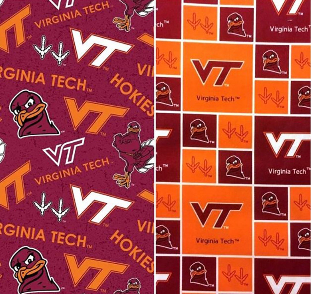 Virginia Tech Hokies 100% Cotton Fabric - Officially Licensed Fabric by ...