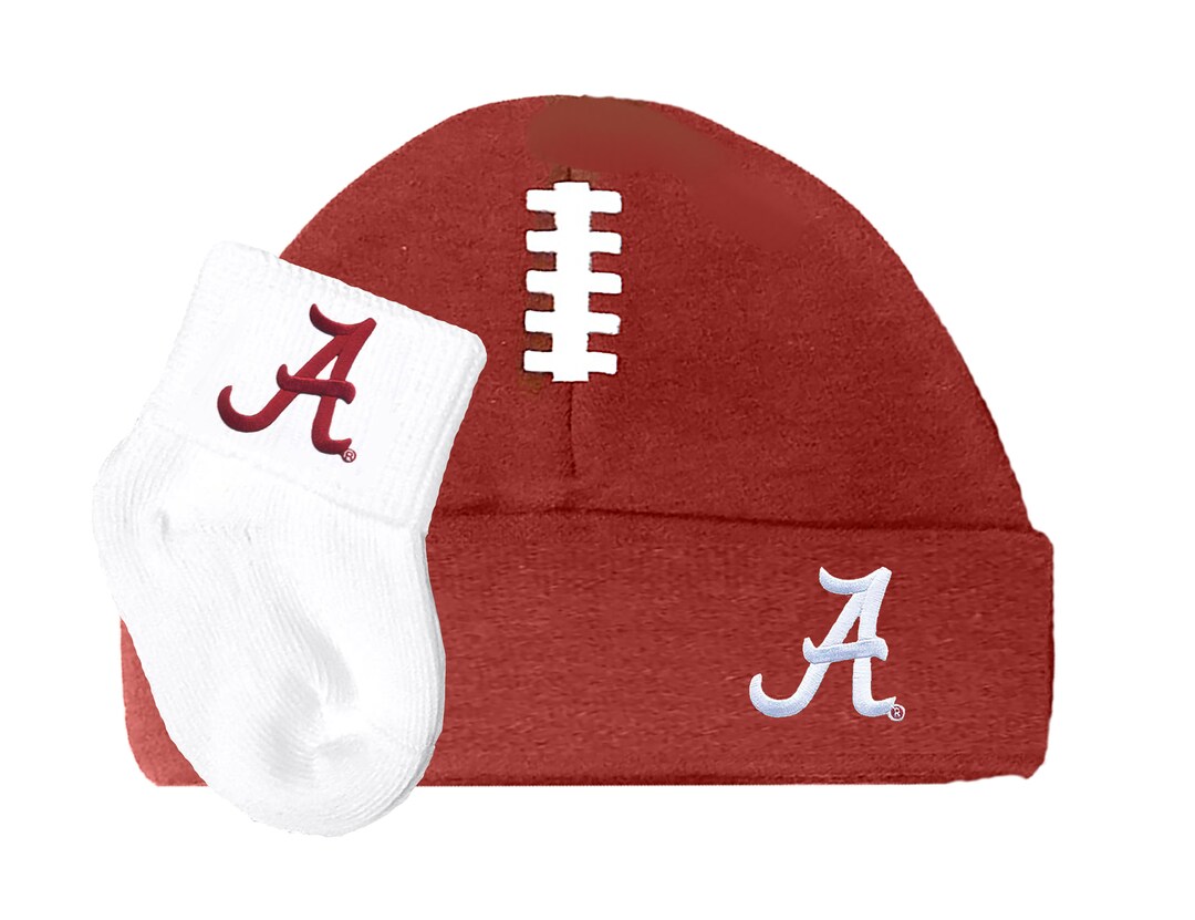 Alabama Crimson Tide Baby Football Cap and Socks Set - Etsy