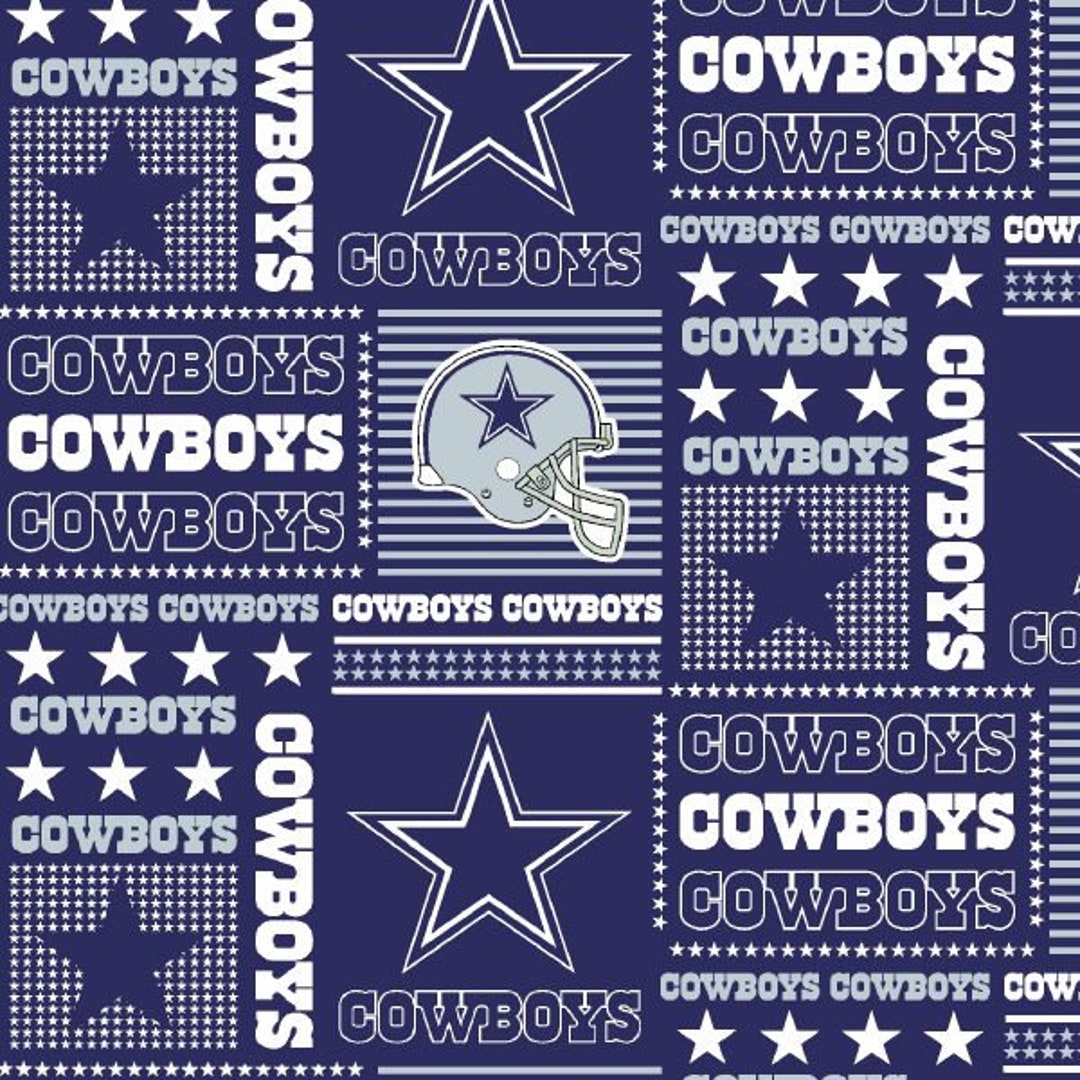 Dallas Cowboys NFL 100% Cotton Fabric - Officially Licensed Fabric - 1/ ...
