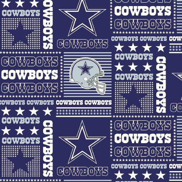 Dallas Cowboys NFL 100% Cotton Fabric Officially Licensed - Etsy
