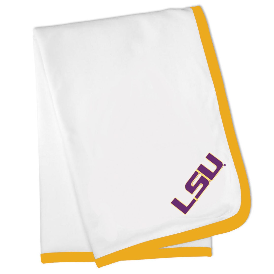 LSU Tigers Baby Receiving Blanket - Yellow Gold - Etsy