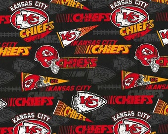 Kansas City Chiefs Fabric - Etsy