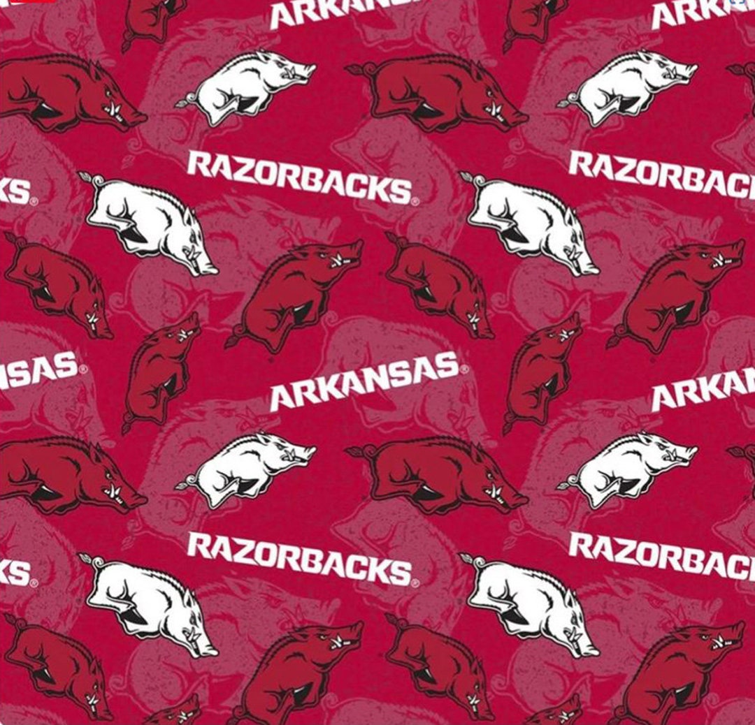 Arkansas Razorbacks 100% Cotton Fabric Officially Licensed Fabric by ...