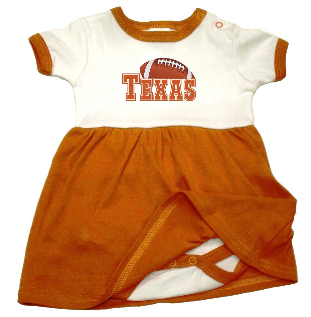 Baby Bodysuit Dress for Texas Football Fans - 0-3 Months - Etsy