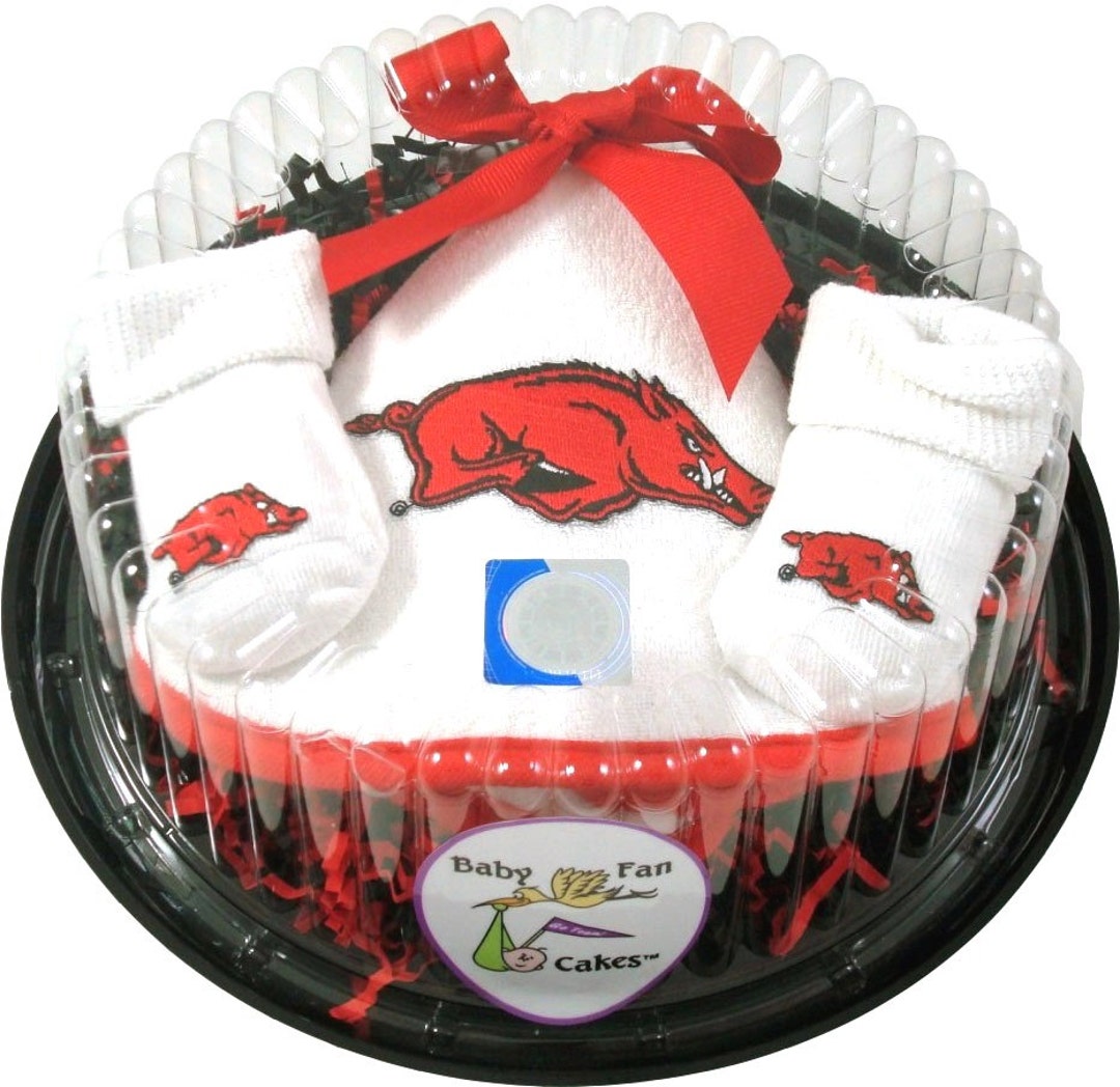 Arkansas Razorbacks Piece of Cake Baby Gift Set - Etsy