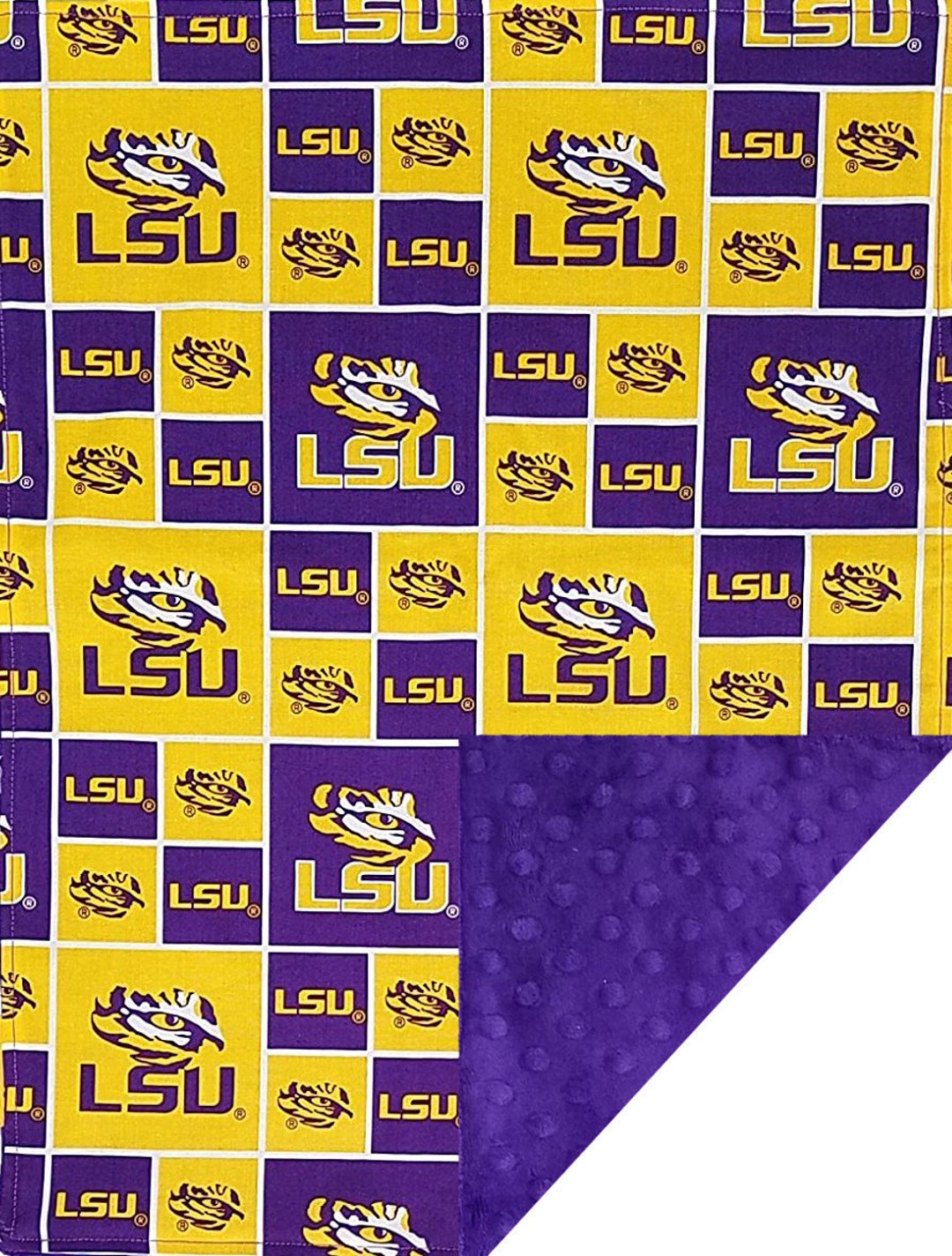 LSU Tigers Officially Licensed Minky Blanket - Etsy
