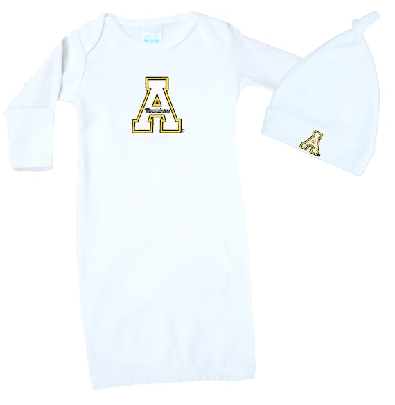 Appalachian State Mountaineers Baby Layette Gown and Knotted - Etsy.de