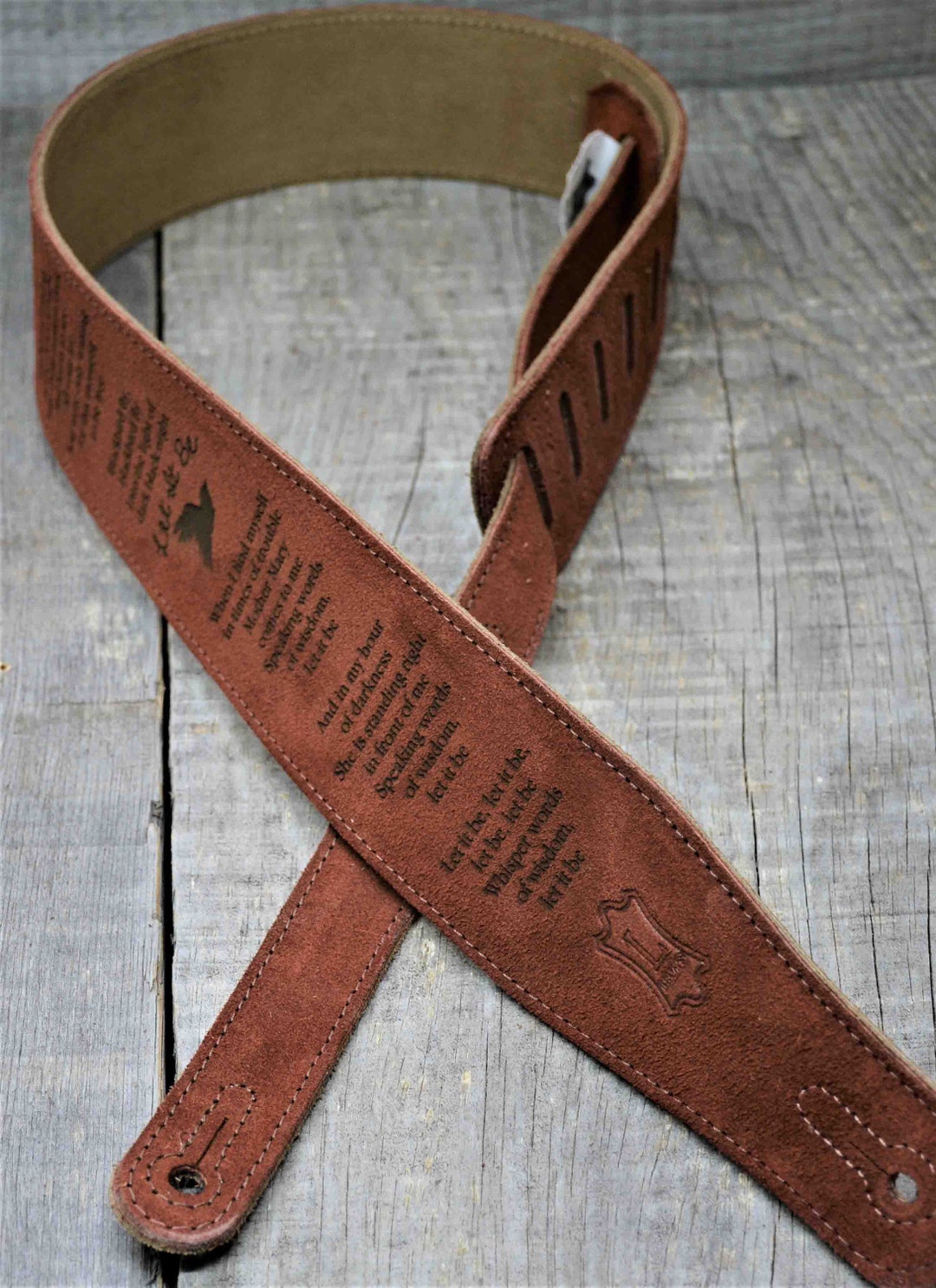 Custom Engraved Suede Guitar Straps, Custom Guitar Straps, Guitar ...