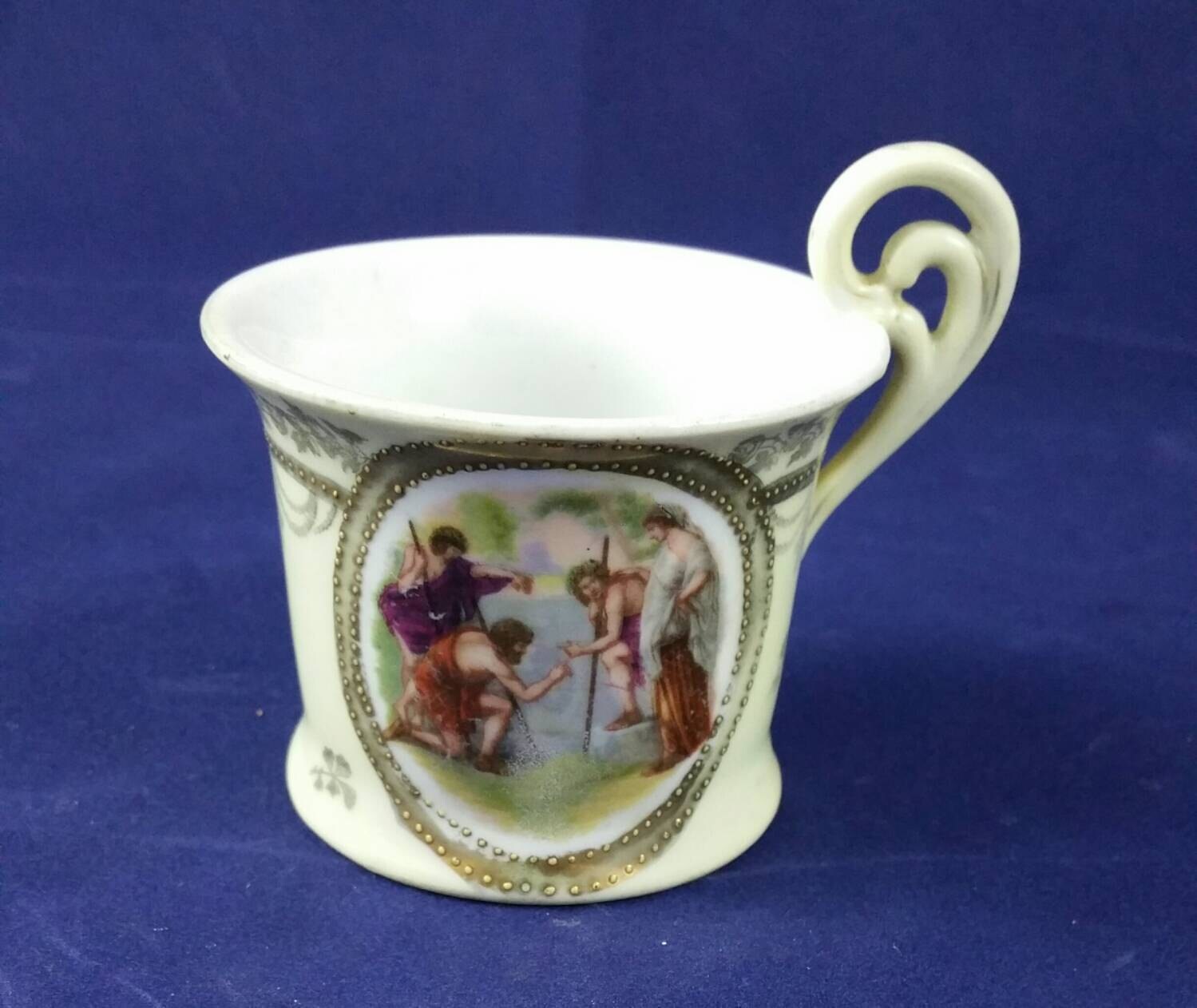 Antique Continental Demi Tasse Cup Gilded With Religious Scene - Etsy ...