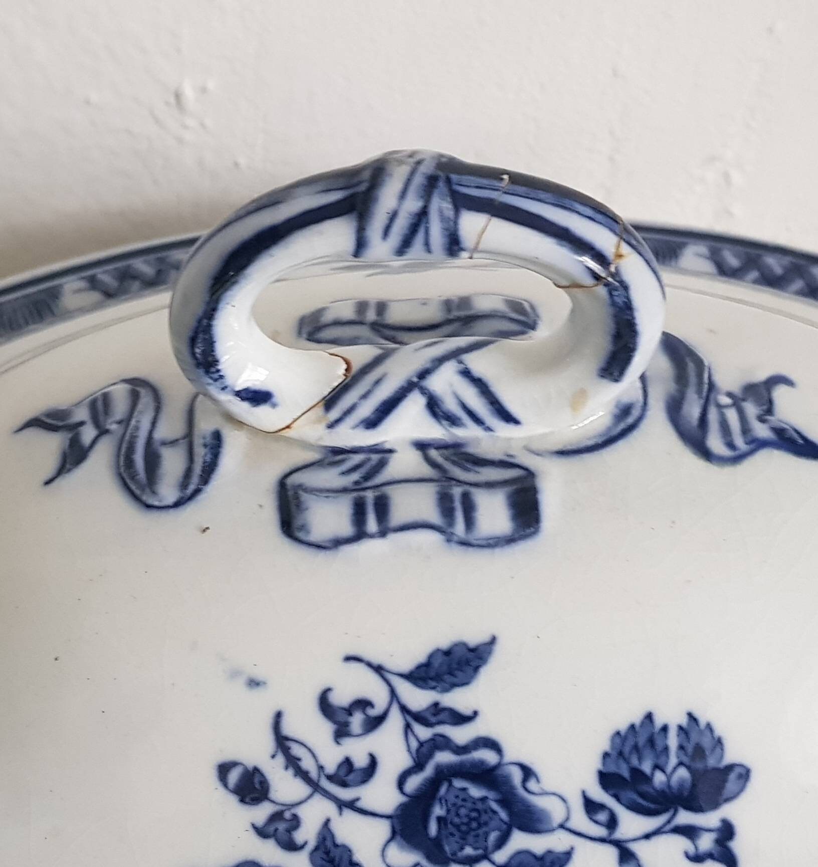 Rare Antique Minton Blue and White Oval Serving Dish bath - Etsy Australia