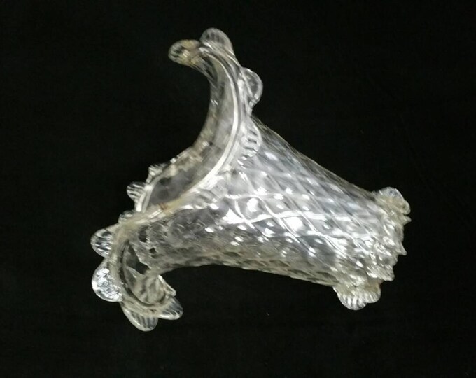 Antique Clear Glass Celling Lamp Shade With Fish Fins Rim - Etsy