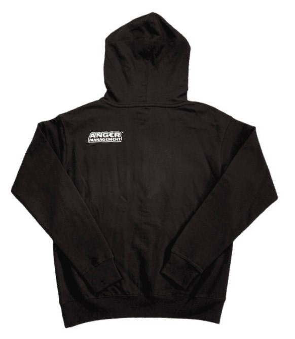 ANGER MANAGEMENT Lifestyle Iconic Logo Hooded Sweatshirt Black Unisex ...