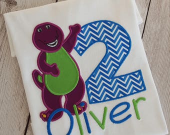 Barney tshirt | Etsy