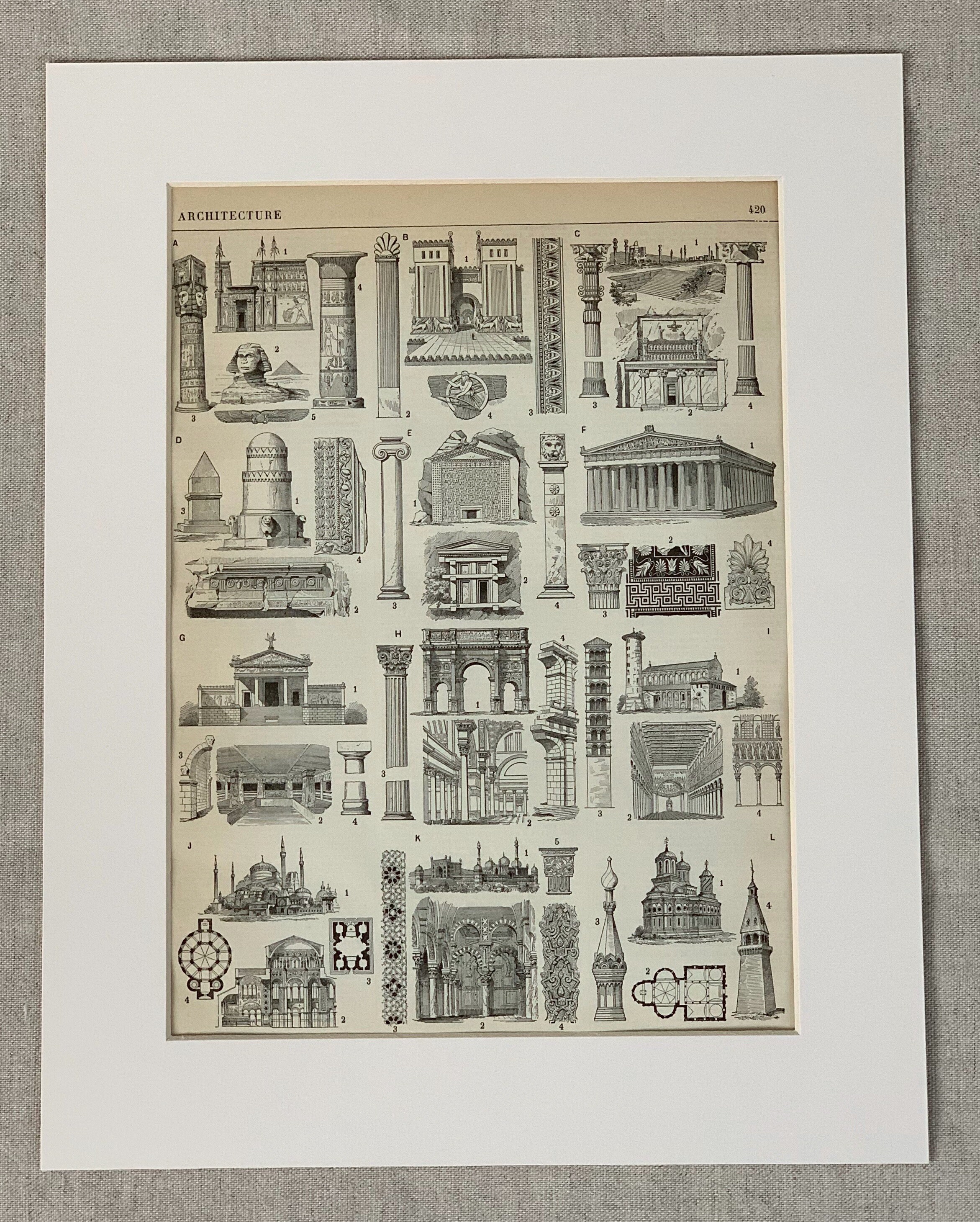 14 x 11 Original 1890's Antique Large Coloured French Lithograph Print ...