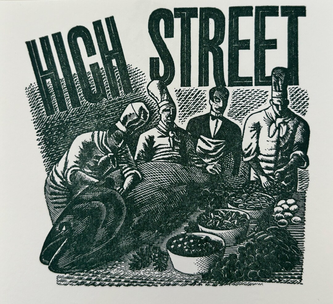 Eric Ravilious Original Woodcut - Size 5 X 4.5 Inches - Etsy