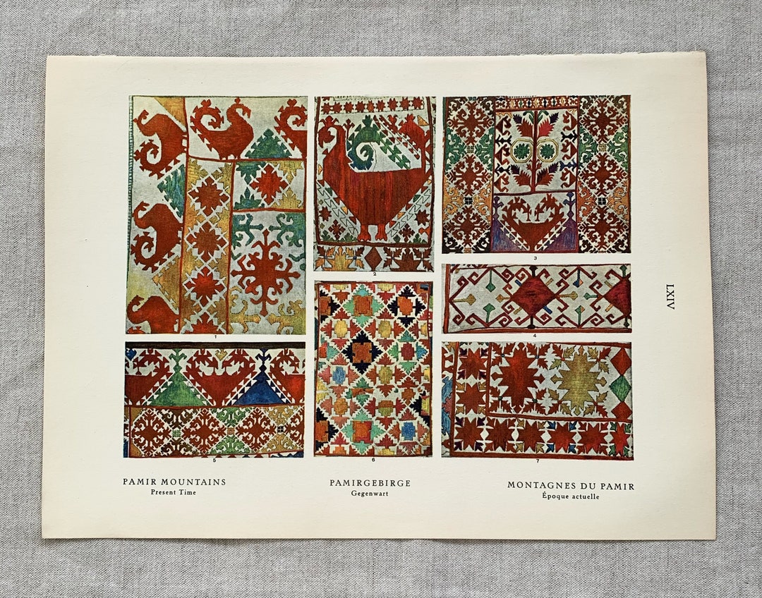 Circa 1925 Original Vintage Large Coloured Lithograph Print of ...