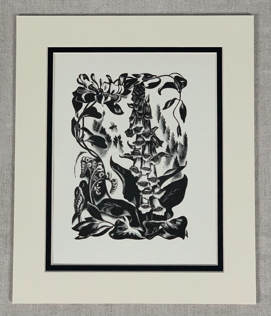 1936 Original Vintage Lithograph Wood Engraving Print of - Etsy