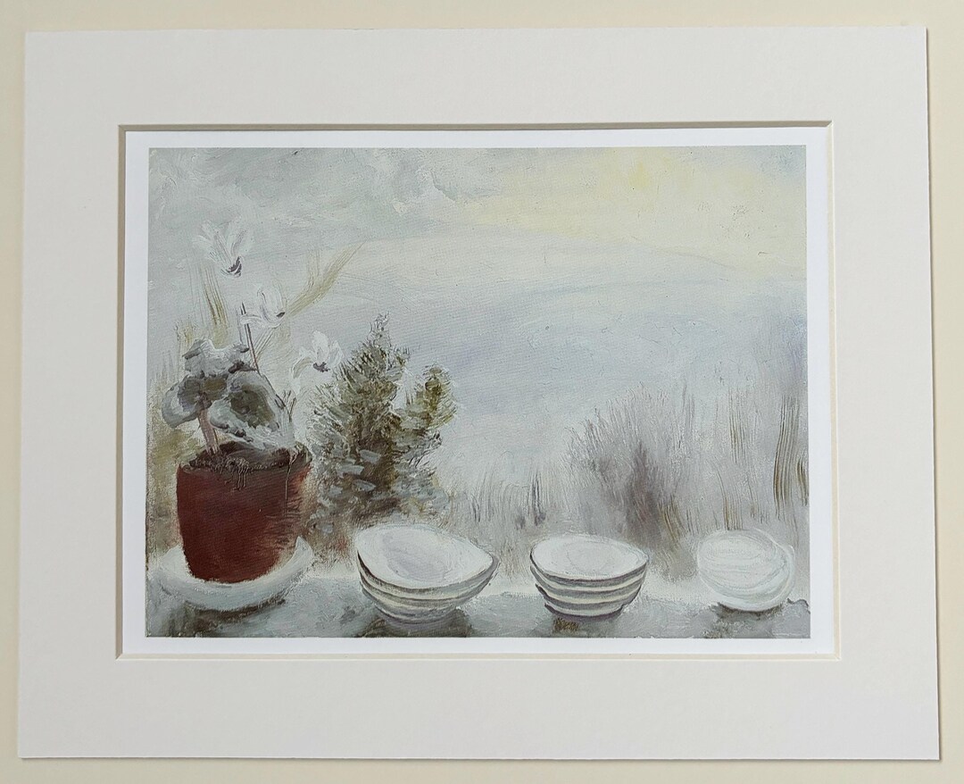 Winifred Nicholson (1893-1981) Painting Print - Winter Stillness 1977 ...