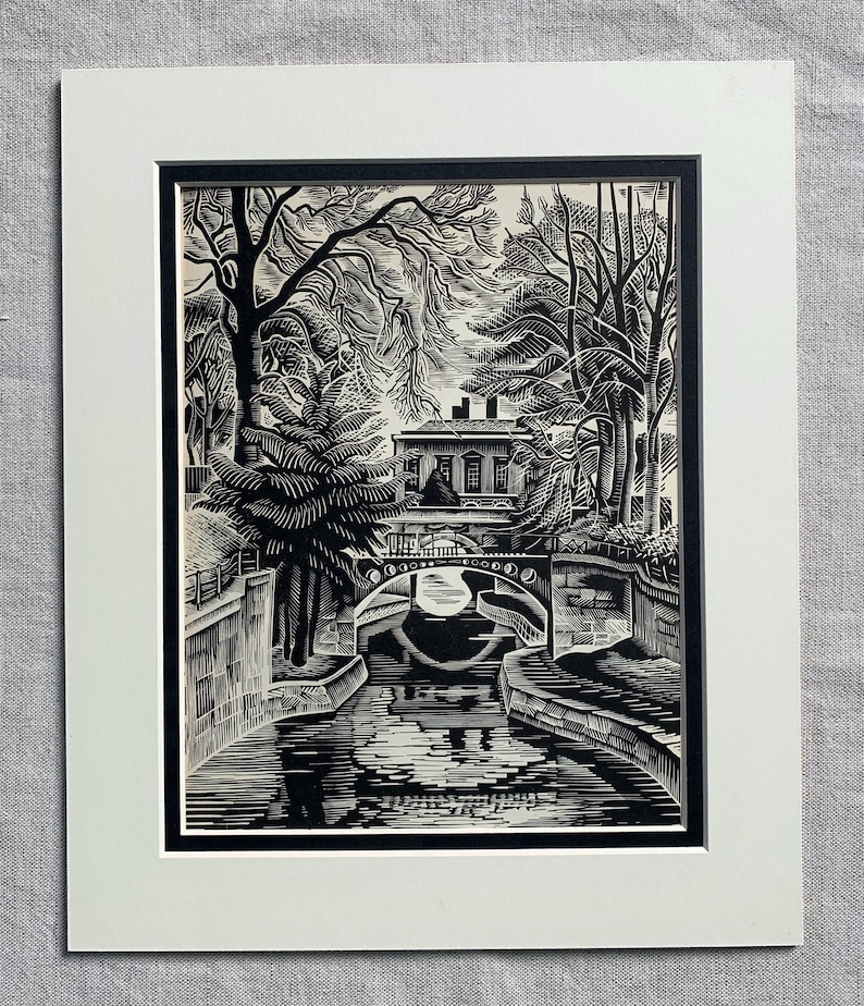 1951 Original Vintage Wood Engraving Print Winifred | Etsy