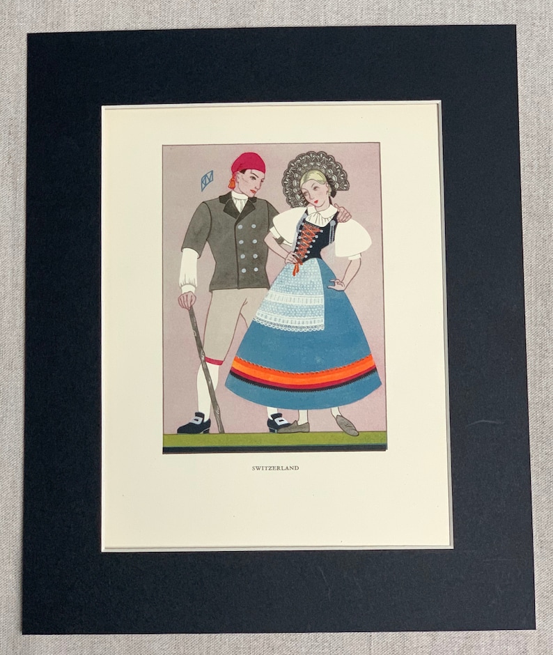 Original 1931 Vintage Coloured Lithograph Print Traditional - Etsy UK