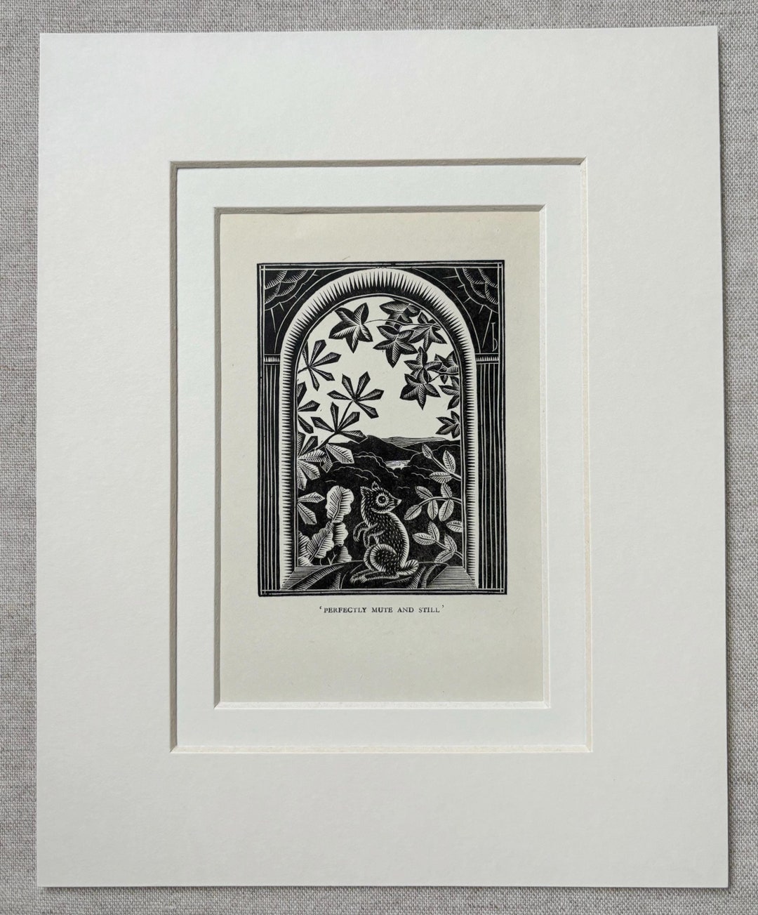 1925 Original Vintage Alan Bold Woodcut Illustration Print - Perfectly ...