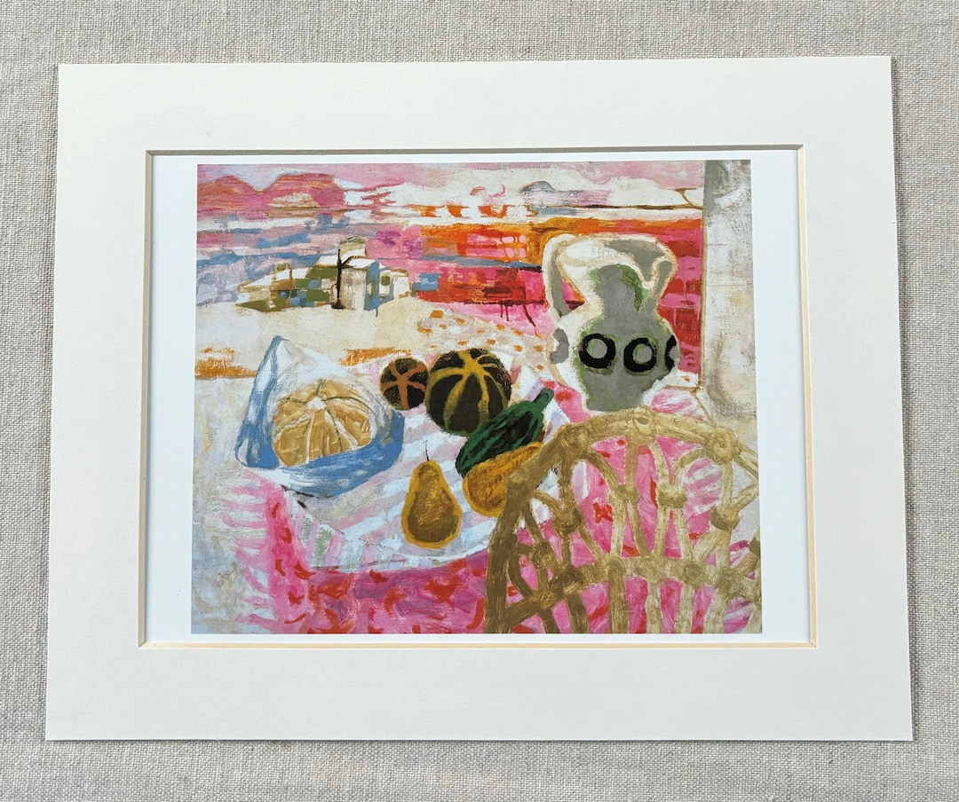 Vintage Mary Fedden Painting Print - Provencal Still Life - Mounted ...