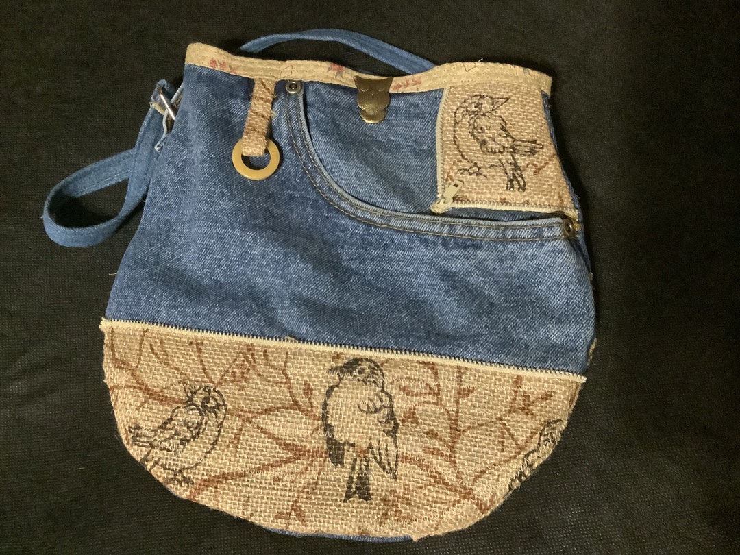 Purse, Made From Blue Jean Pocket - Etsy