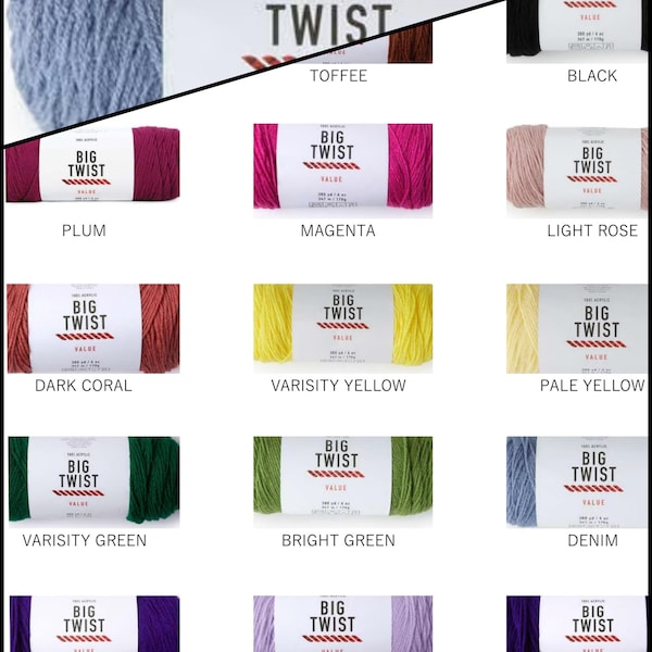 Big Twist Yarn - Etsy