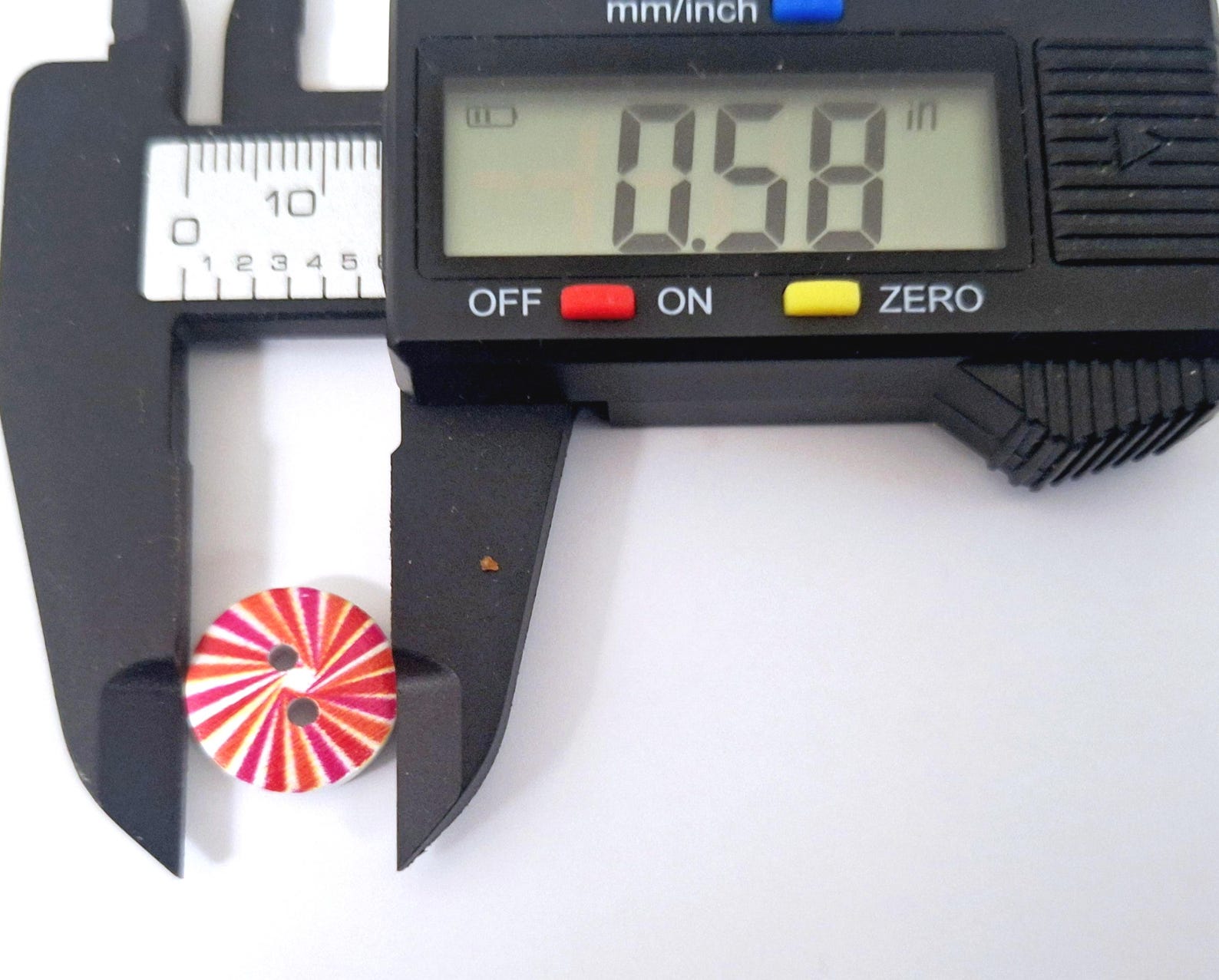 25 Assorted and Colorful Flat Wood Buttons With White Backing. Perfect ...