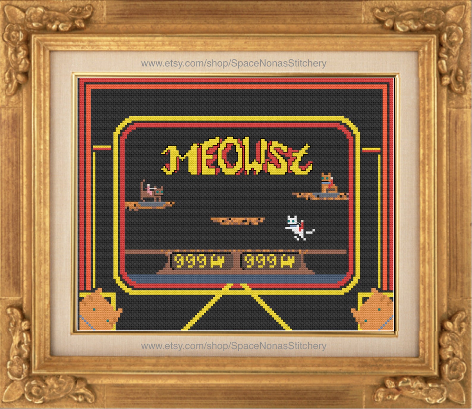 Meowst/joust - Cross Stitch Pattern - Downloadable PDF - Etsy UK