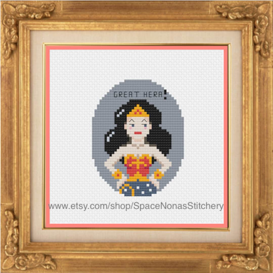 Wonder Woman - Cross Stitch Pattern - Downloadable PDF - Etsy