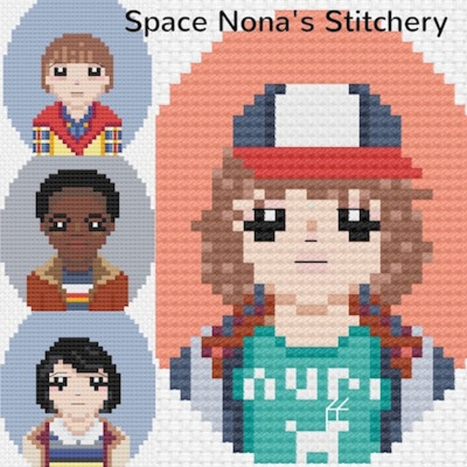 Stranger Things Inspired Set of 11 Cross Stitch Patterns - Etsy