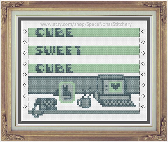 Cube Sweet Cube - Cross Stitch Pattern - Downloadable PDF - Etsy