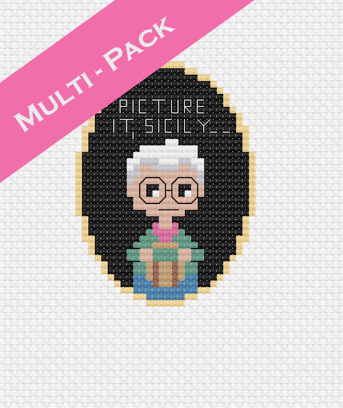 5 Pack* - Golden Girls and Golden Girls House - Cross Stitch Pattern ...