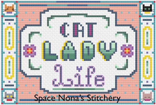Cat Lady Life - Cross Stitch Pattern - Downloadable PDF - Etsy