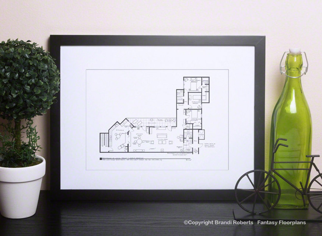 George and Louise Jefferson's Apartment Layout - Sitcom TV Show Floor ...