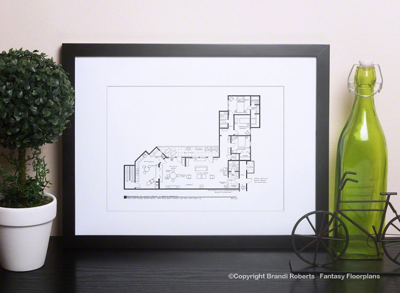 George and Louise Jefferson's Apartment Layout - Sitcom TV Show Floor ...