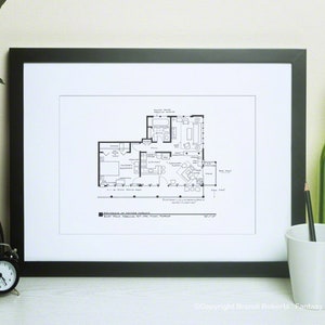Dexter Poster - Dexter Morgan Apartment Layout - TV Show Floor Plan ...