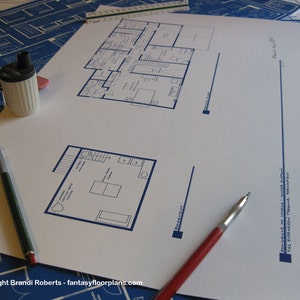 The Simpsons House Floor Plan - Blueprint Poster for TV Home of Marge ...