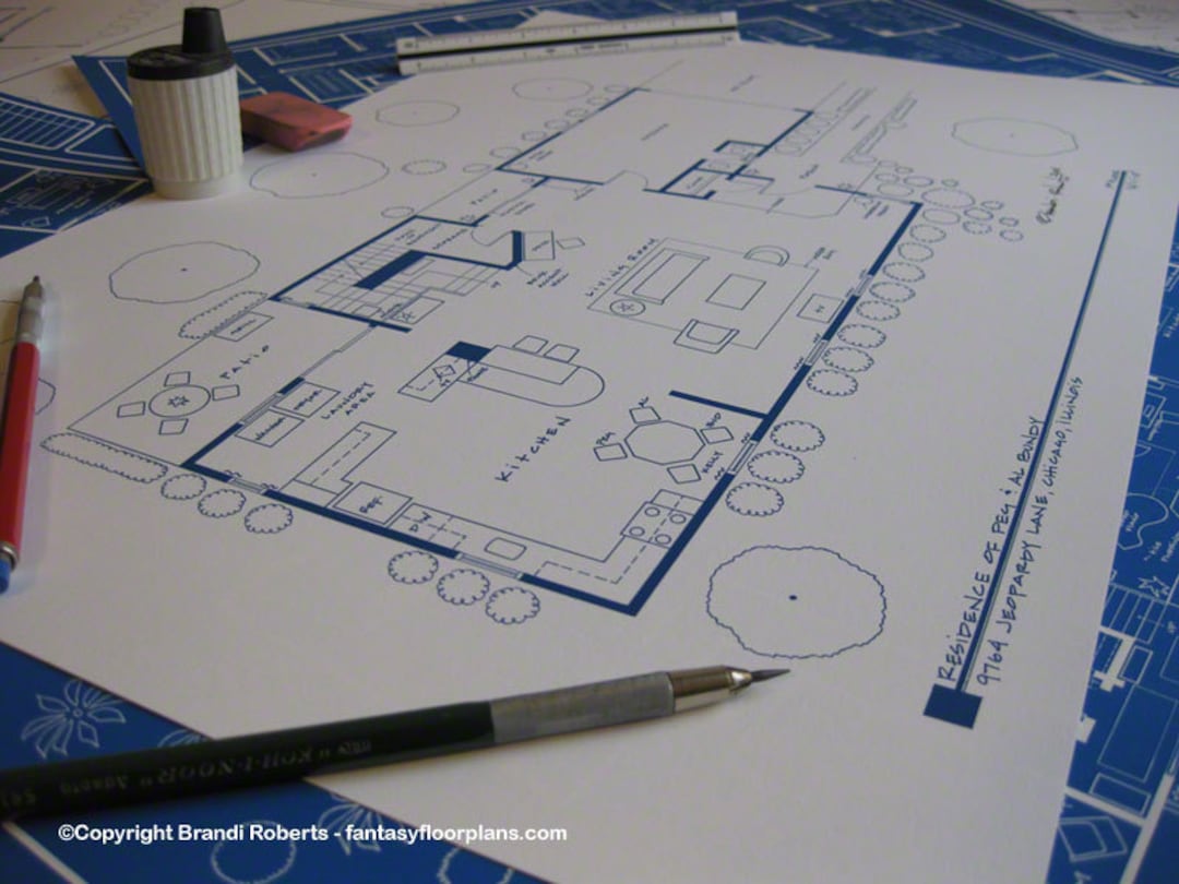 Married With Children House Floor Plan | TV Show Home of Peg & Al Bundy ...