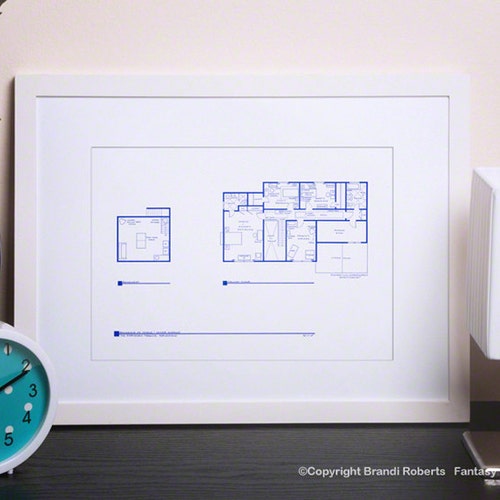 The Simpsons House Floor Plan Poster Marge & Homer Simpson - Etsy UK